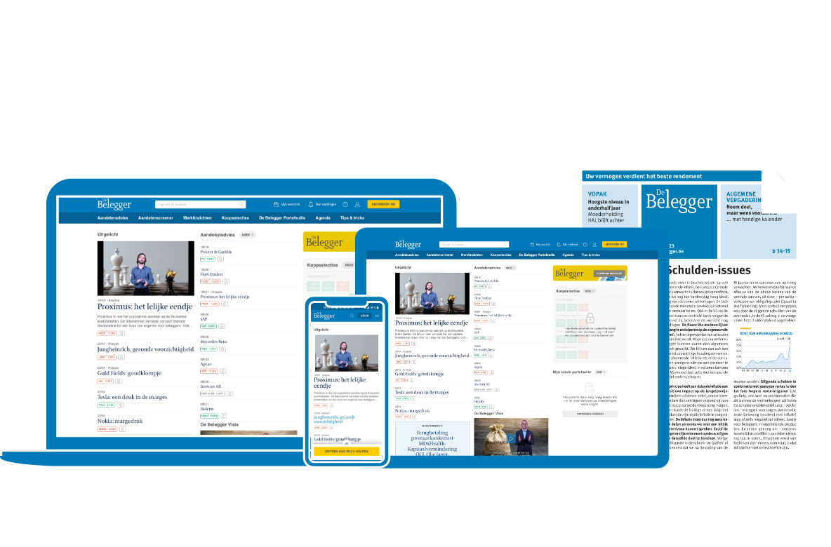 De Belegger abonnement digitaal & papieren magazine