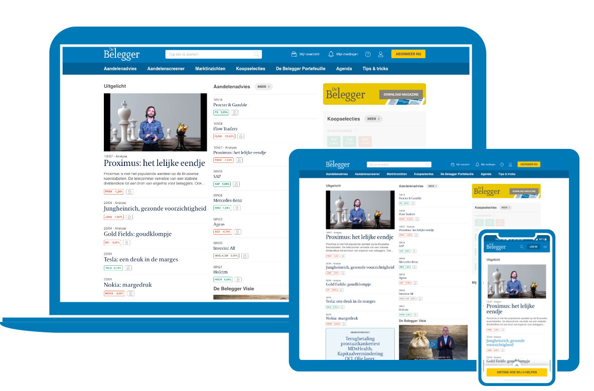 De Belegger abonnement digitaal & online magazine